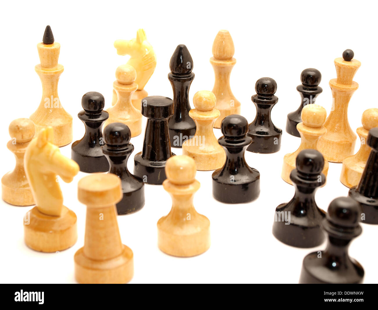 Chess on a white background Stock Photo - Alamy
