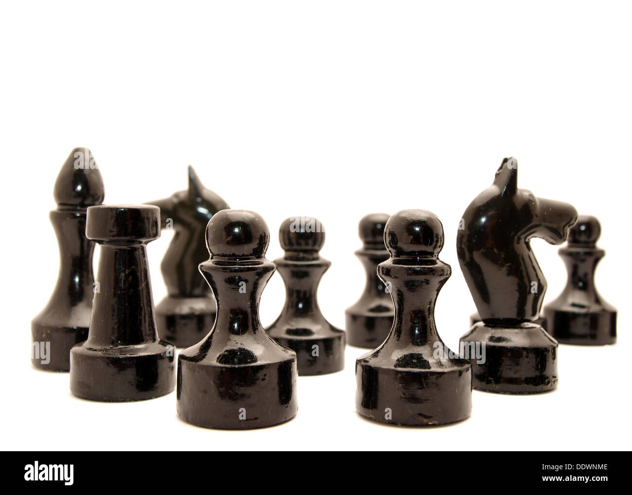 Chess on a white background Stock Photo - Alamy