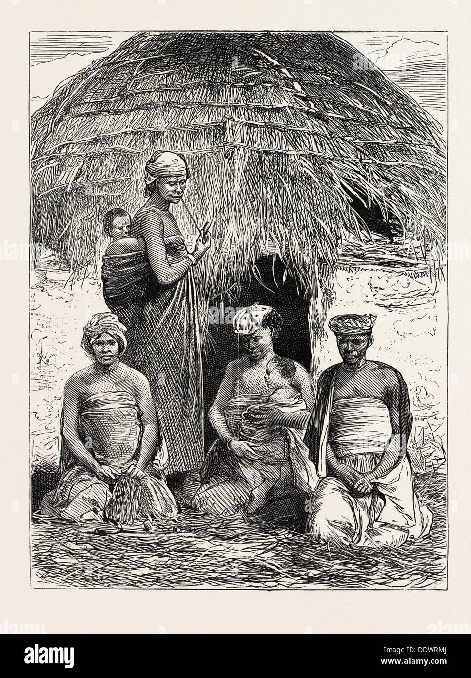 KAFFIR WOMEN, CAPE COLONY, SOUTH AFRICA Stock Photo - Alamy