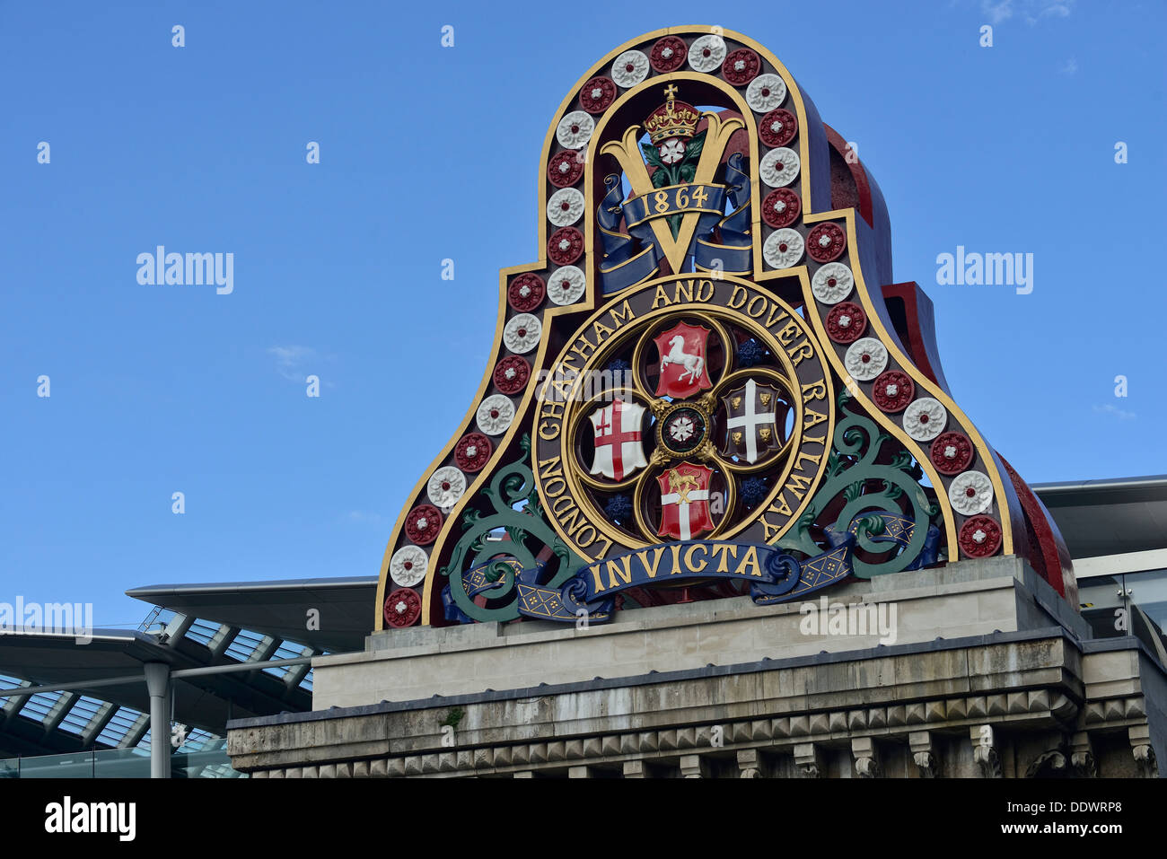 London, Chatham and Dover Railway sign. London, England Stock Photo - Alamy