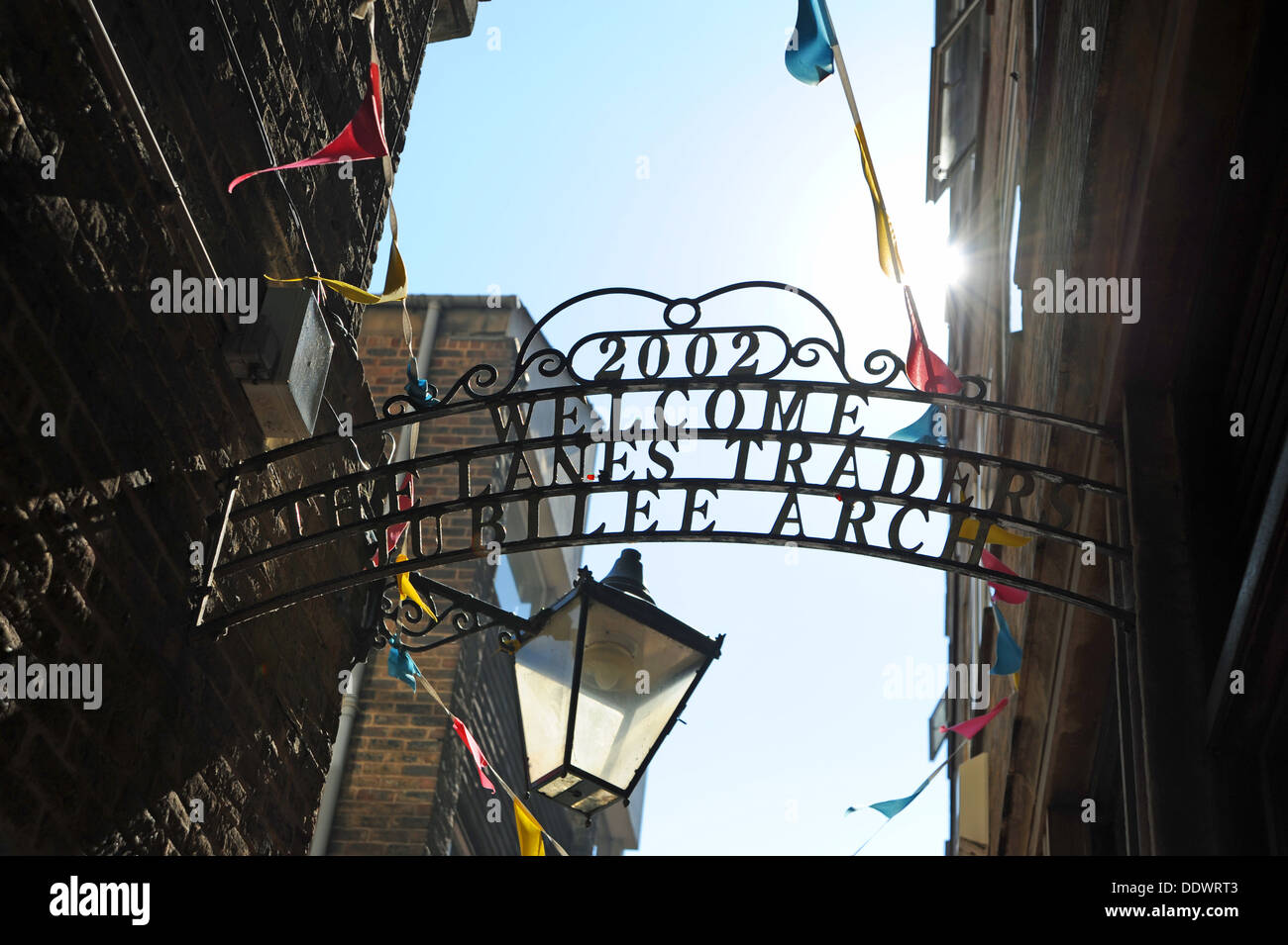 The Lanes Traders Jubilee Arch in Brighton UK Stock Photo - Alamy