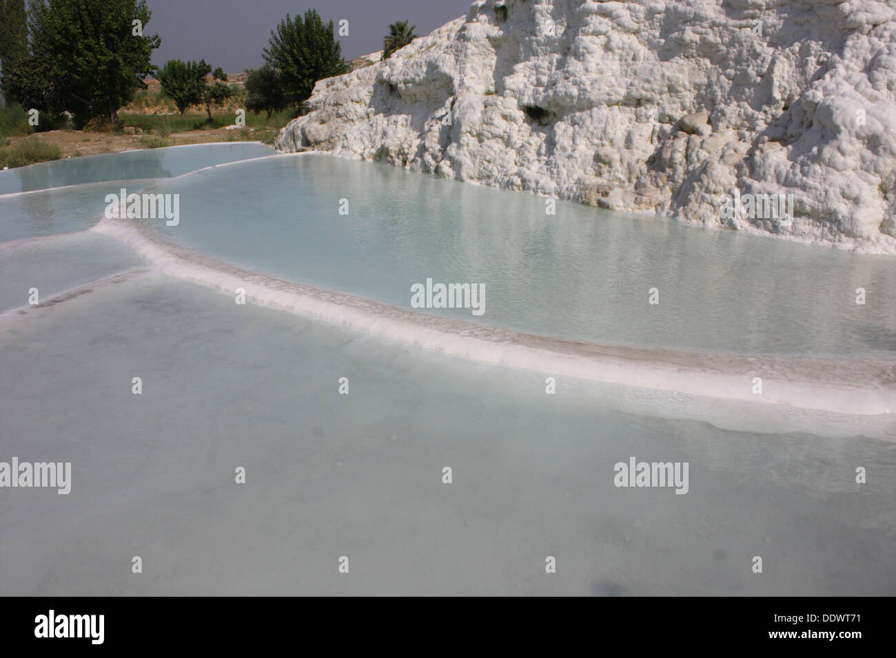 Natural pools at Pamukkale, Turkey Stock Photo - Alamy