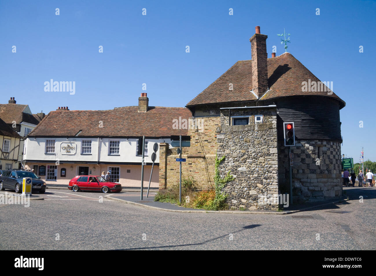 Sandwich Kent England UK 16thc Crispin Inn 14thc Barbican and toll ...