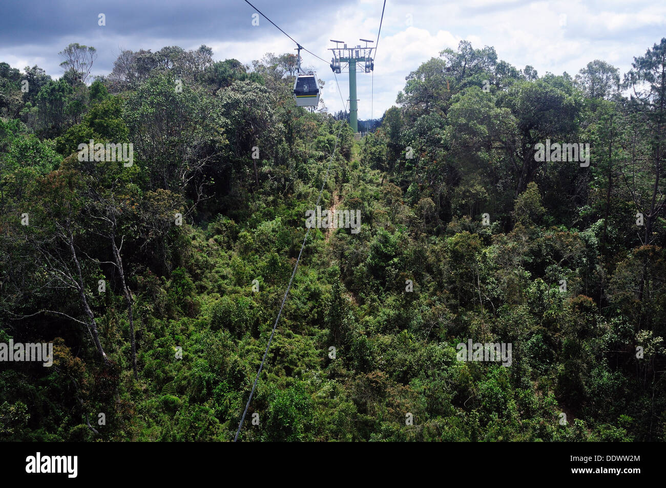 Metrocable in Parque Arvi - Santa Elena .Department of Antioquia ...