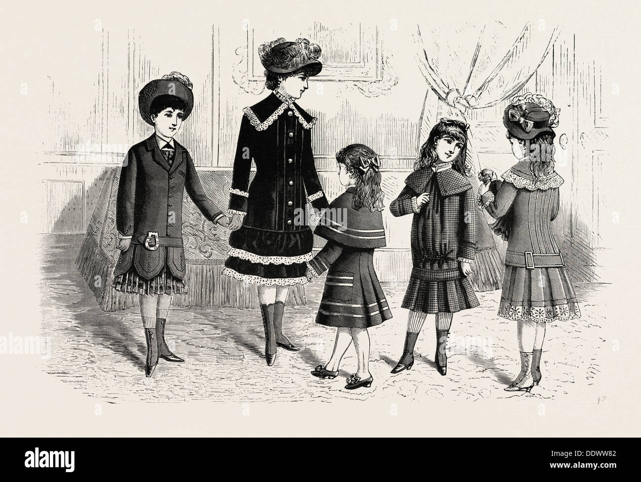Fashion 19th century childrens fashion hi-res stock photography and ...