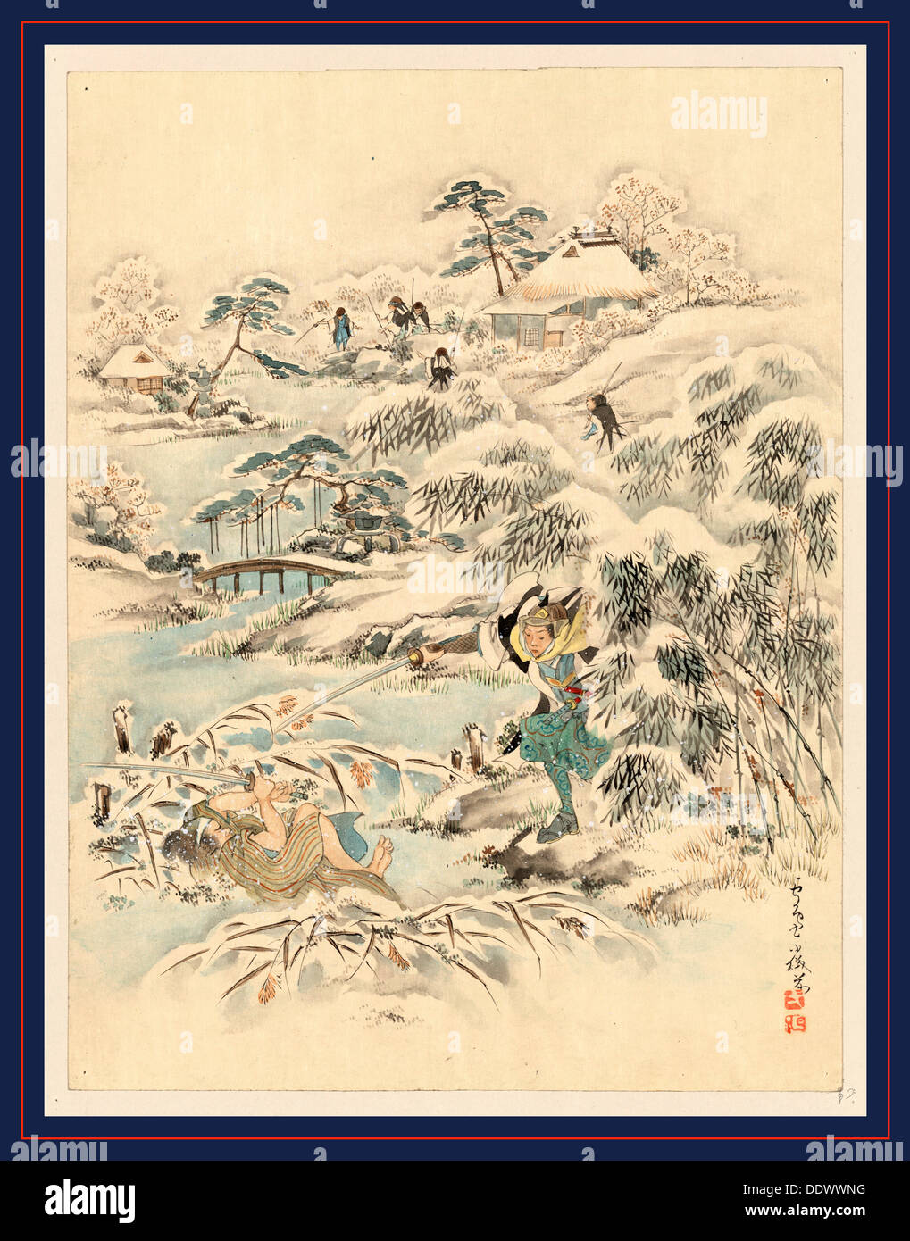 [Juichidanme - act eleven of the Chushingura - searching the grounds ...