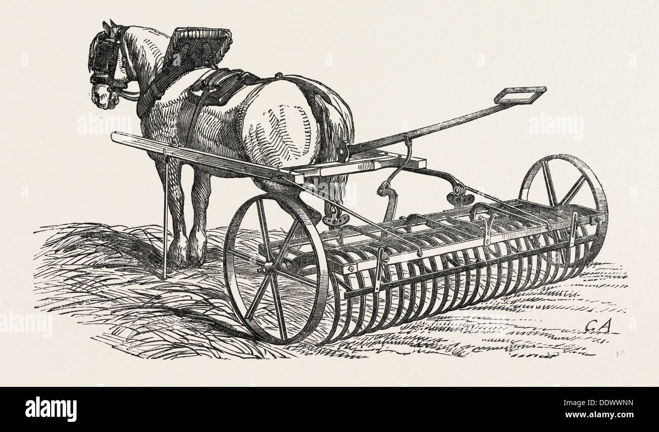 HOWARD'S HORSE RAKE Stock Photo - Alamy