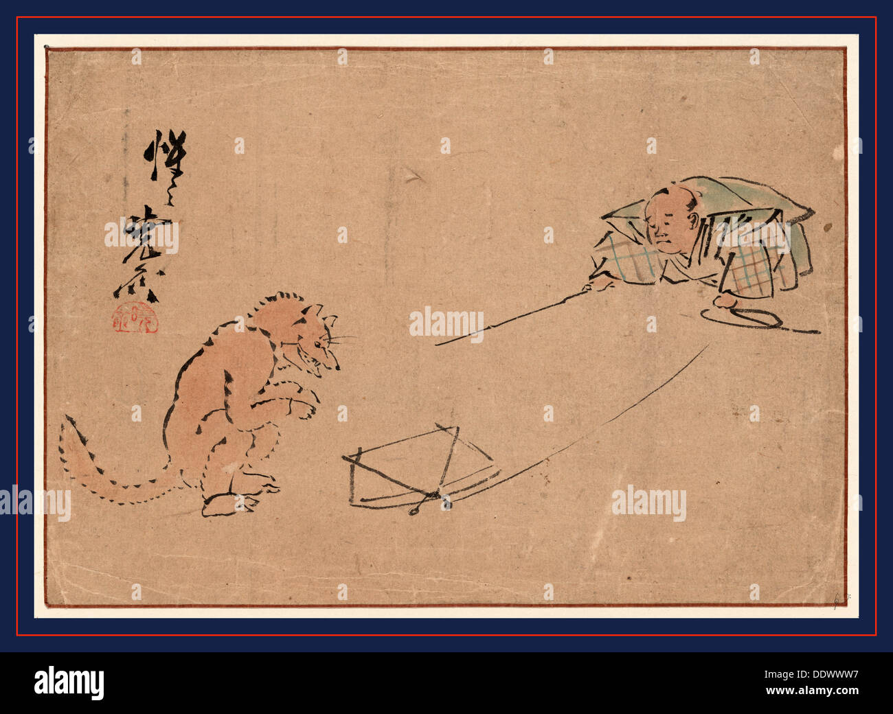 Tsuri gitsune, The Kyogen performance Tsurigitsune. [between 1870 and ...