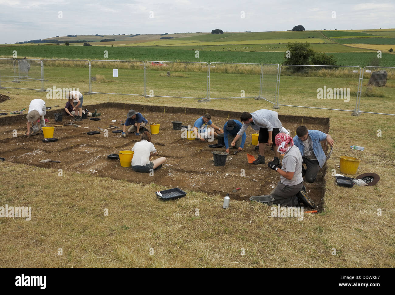 Archaeological dig at Avebury Wiltshire England UK 2013 Stock Photo - Alamy