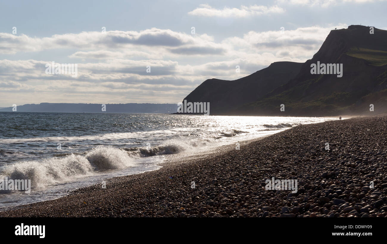 Shingle beach at Eype Dorset England UK Europe Stock Photo - Alamy