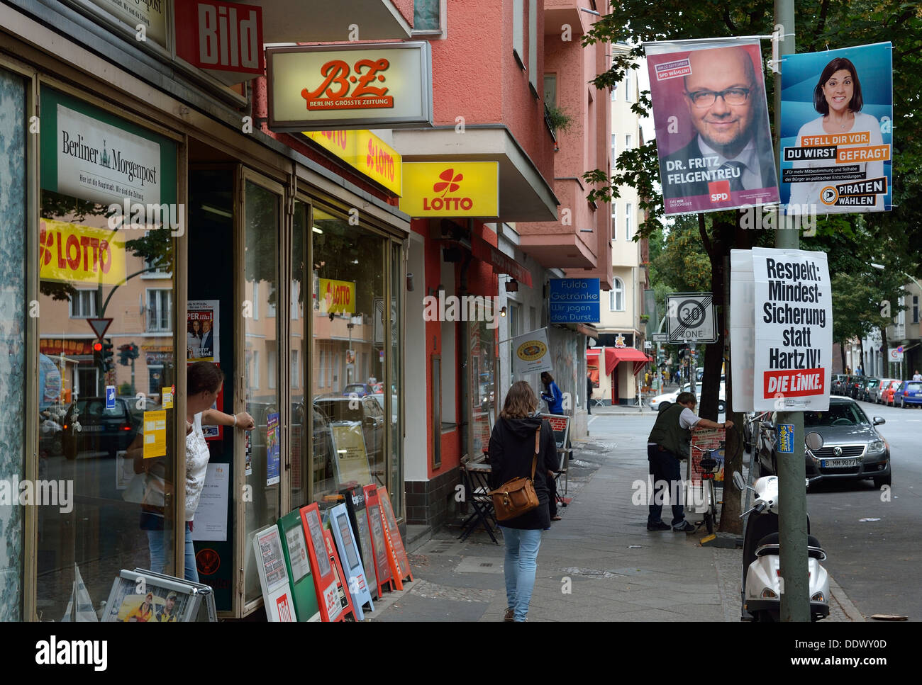 German election campaign posters in Berlin 2013 Stock Photo - Alamy