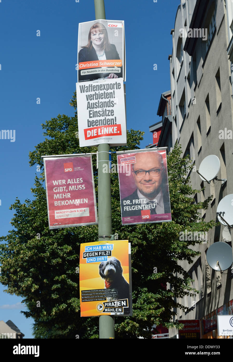 Berlin election posters hi-res stock photography and images - Alamy