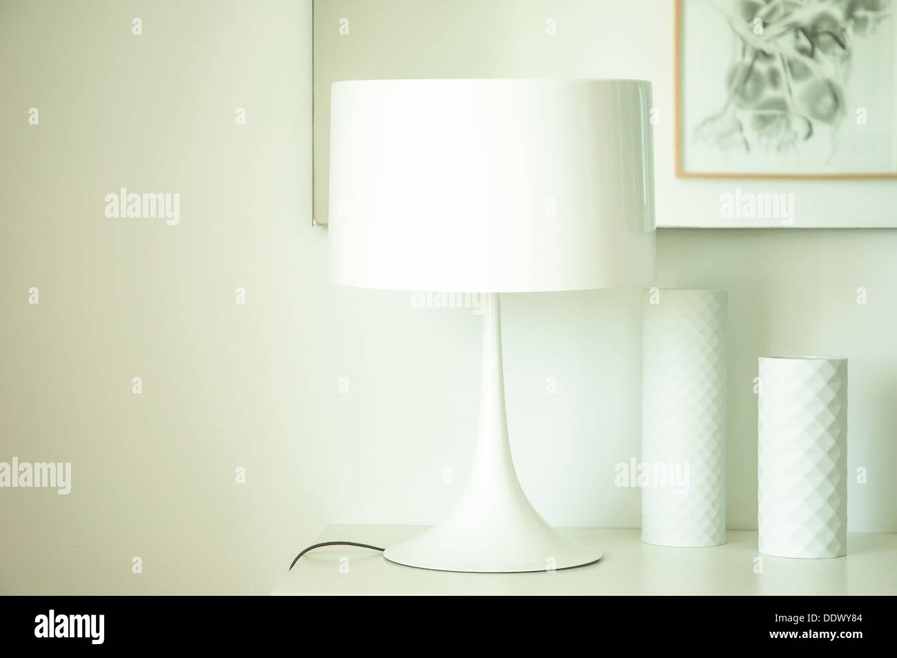 Lamp mirror vases Stock Photo - Alamy