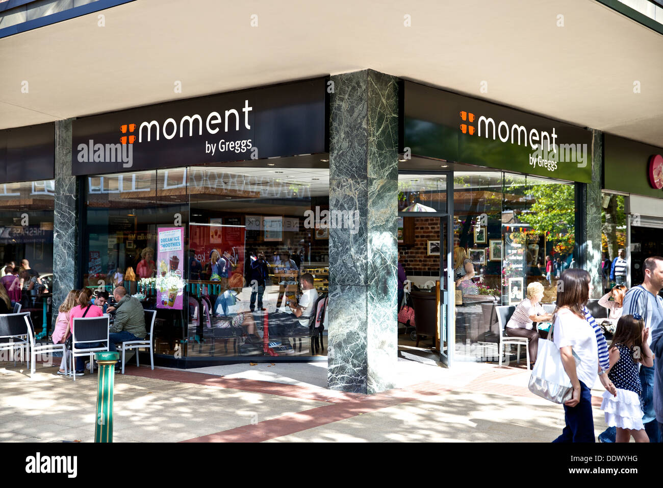 Moment Shop Front By Greggs Stock Photo - Alamy
