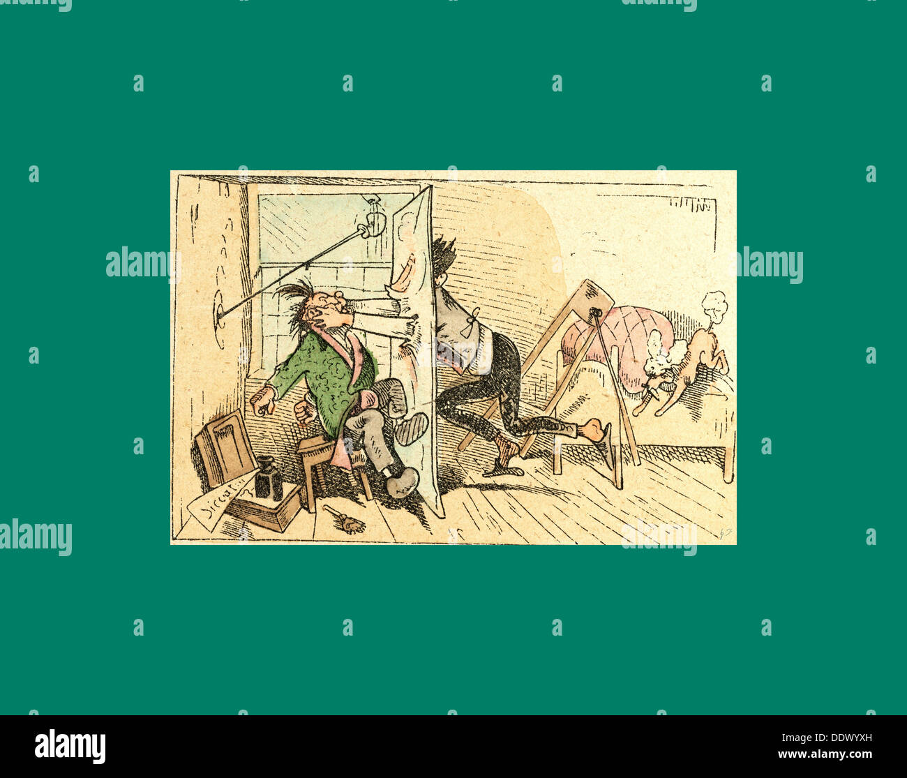 Schnaken and schnurren, 1866, Mosquitoes and purring, Wilhelm Busch ...