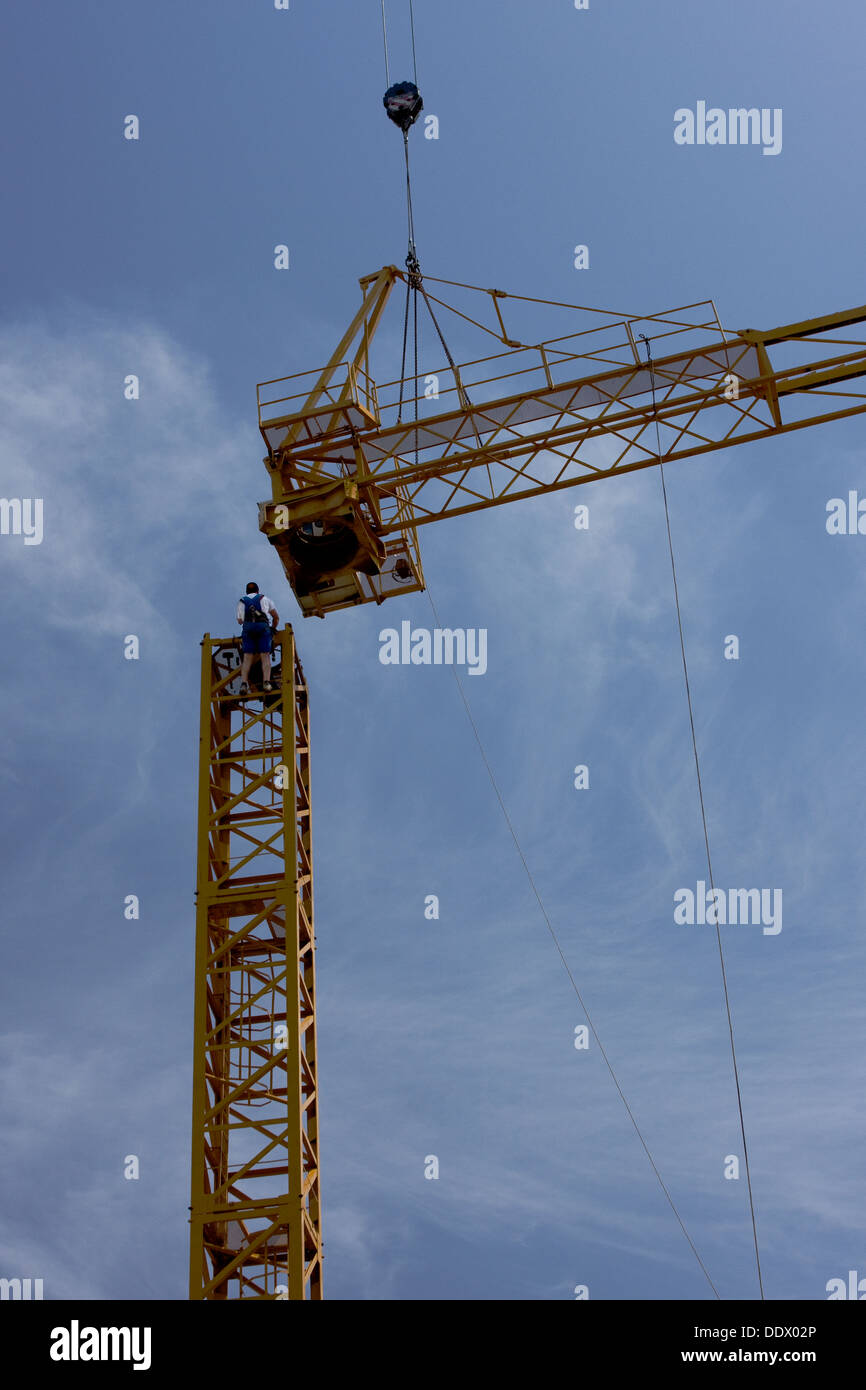 Tower crane boom hi-res stock photography and images - Alamy