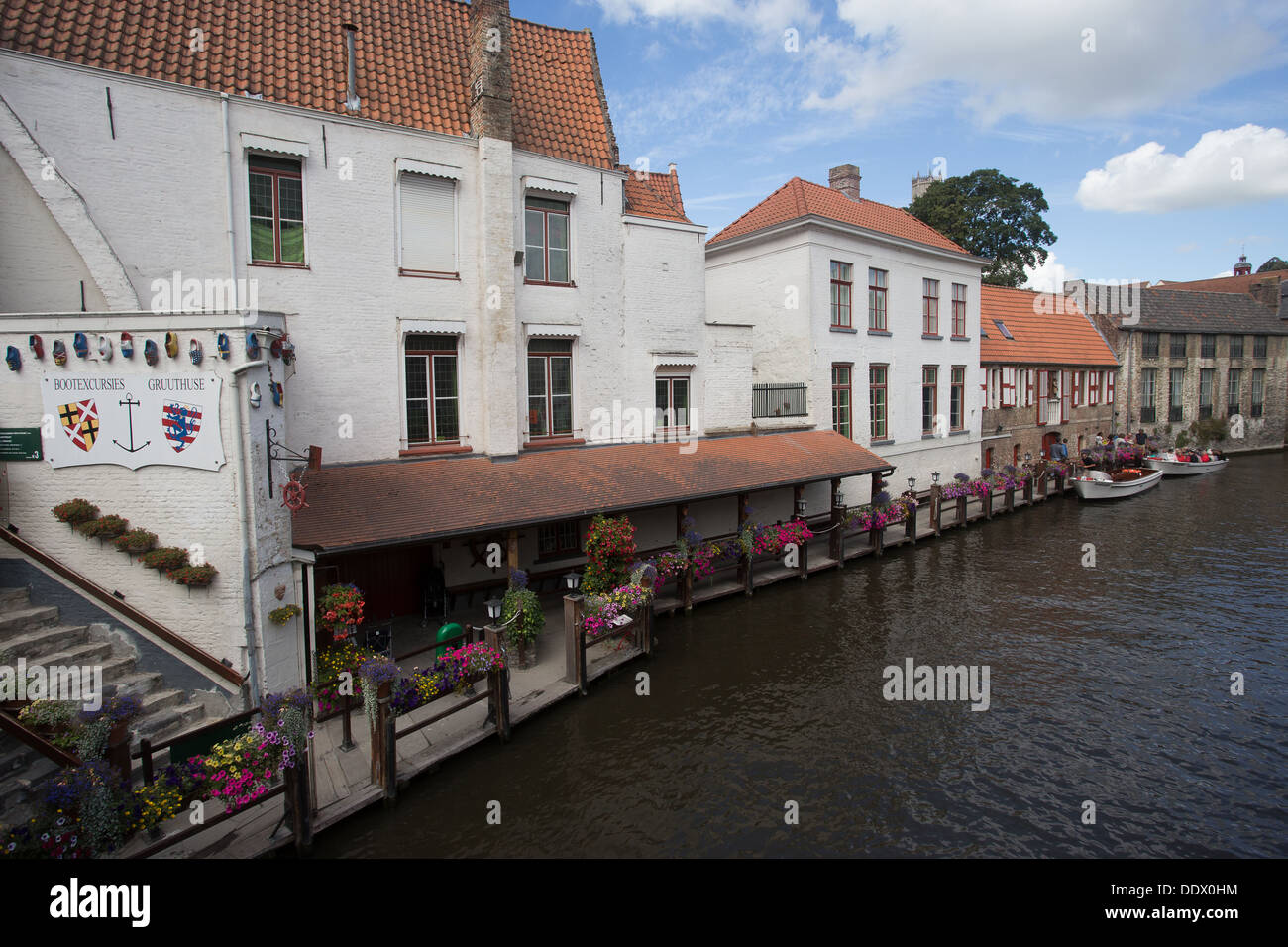 Dijver canal Bruge Brugge Bruges Belgium Belgique Stock Photo - Alamy