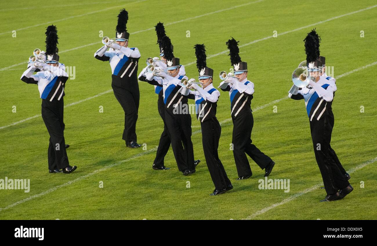 The music group 'Heartliner' from Ludwigshafen performs during a 'Drum ...
