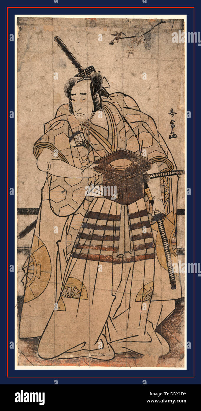 Onoe matsusuke no raiko sitenno, The actor Onoe Matsusuke in the role of Raiko Shitenno ...