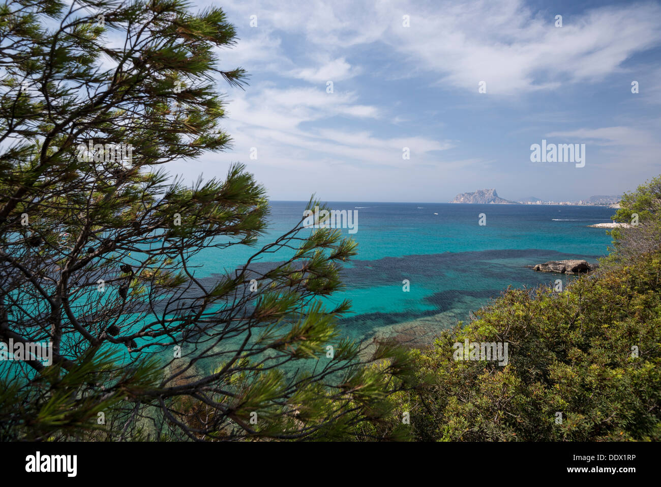 El Portet beach and coast in Moraira Stock Photo - Alamy