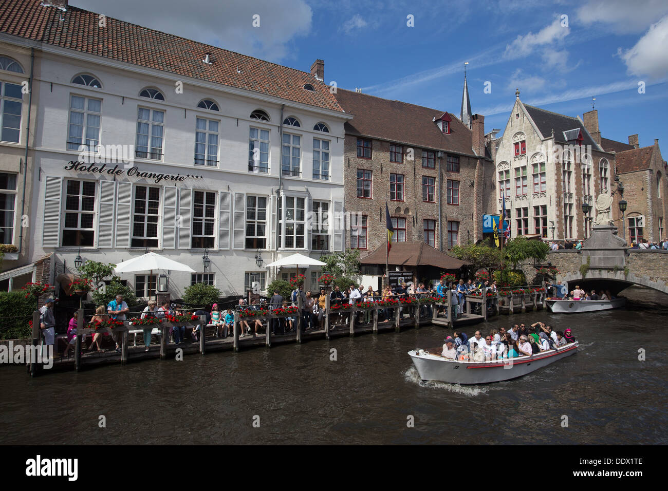 Dijver canal Bruge Brugge Bruges Belgium Belgique Stock Photo - Alamy