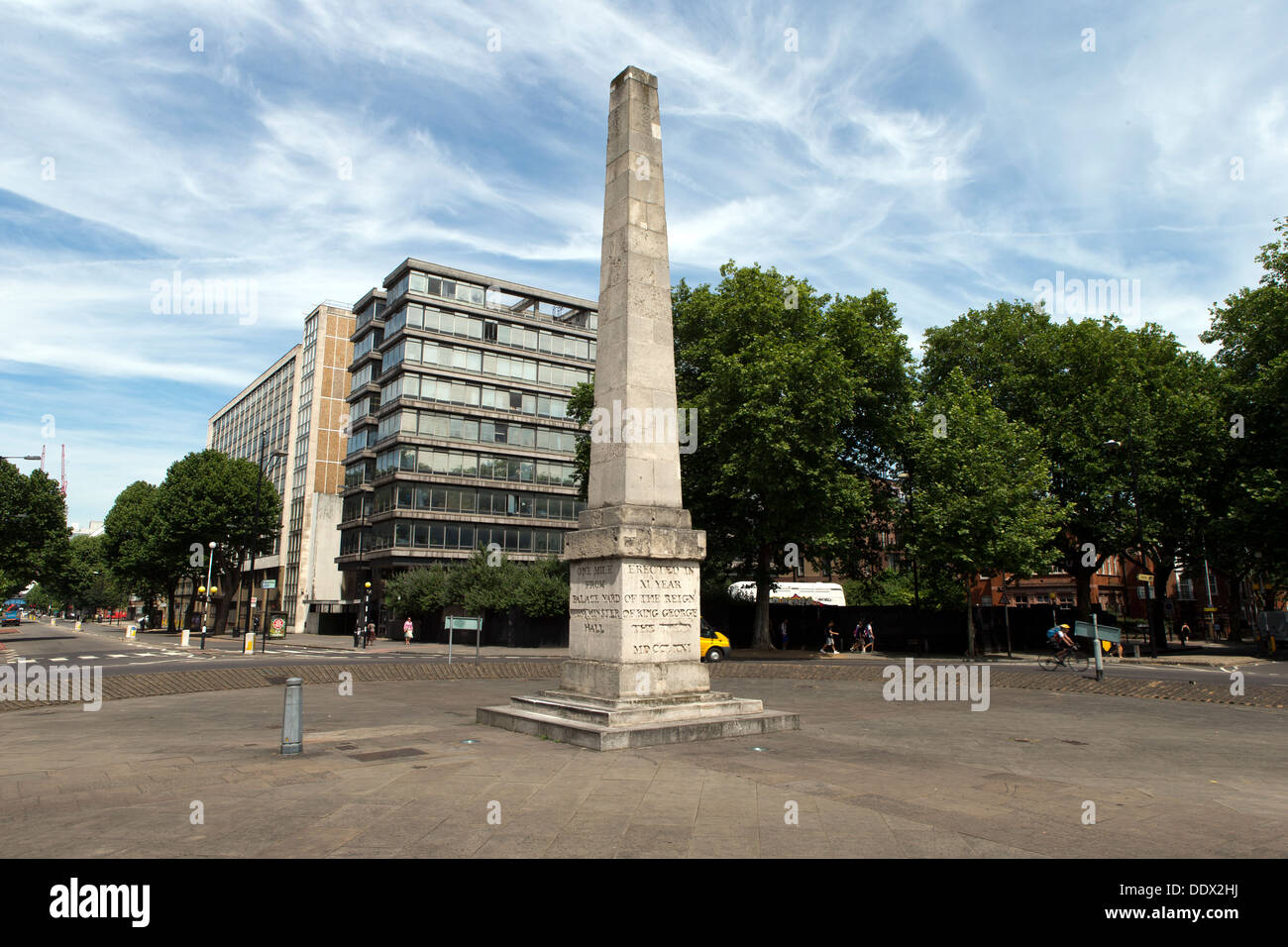 Obelisk at St George's Circus, Southwark, London, England, UK Stock ...