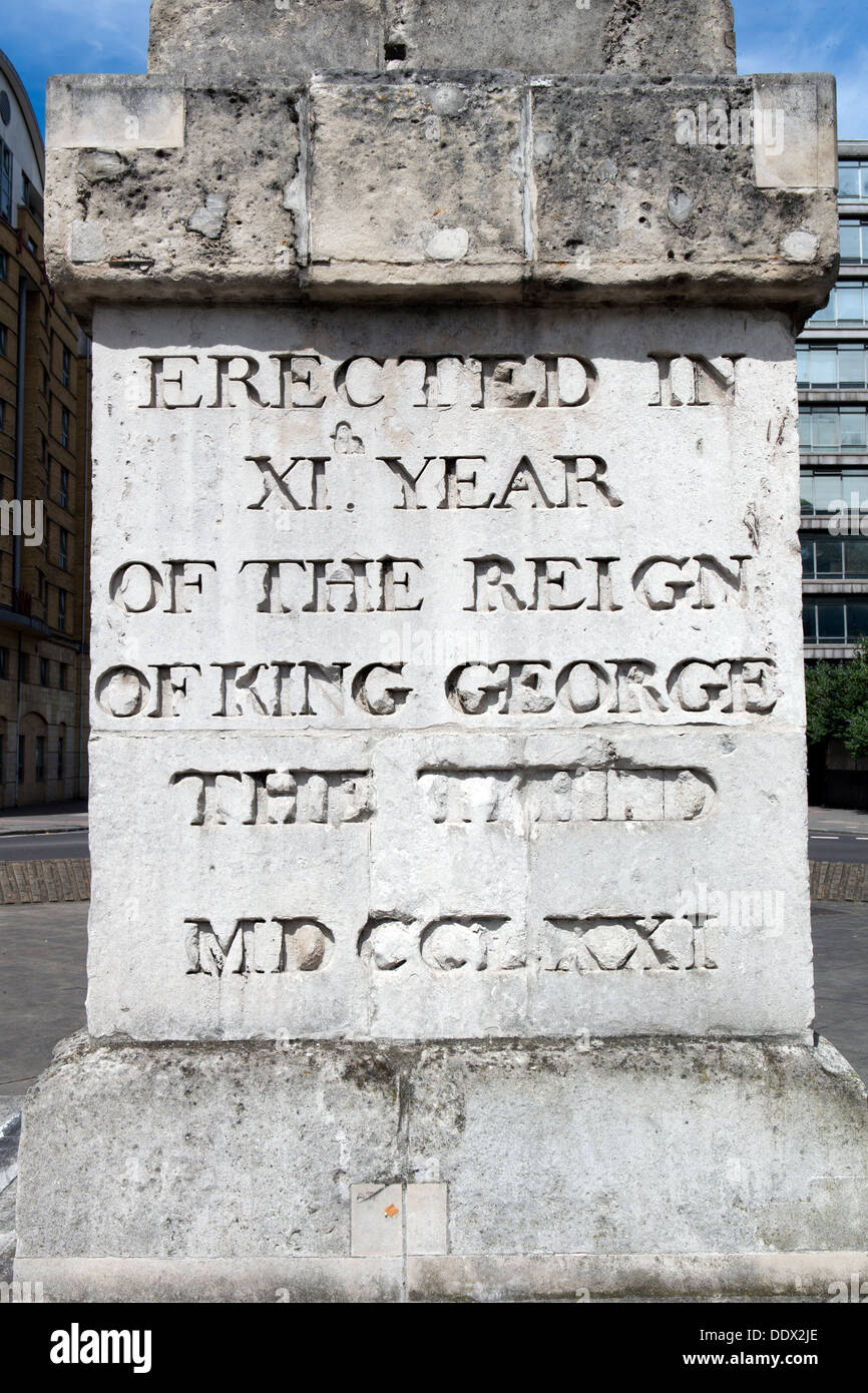 Obelisk at St George's Circus, Southwark, London, England, UK Stock ...