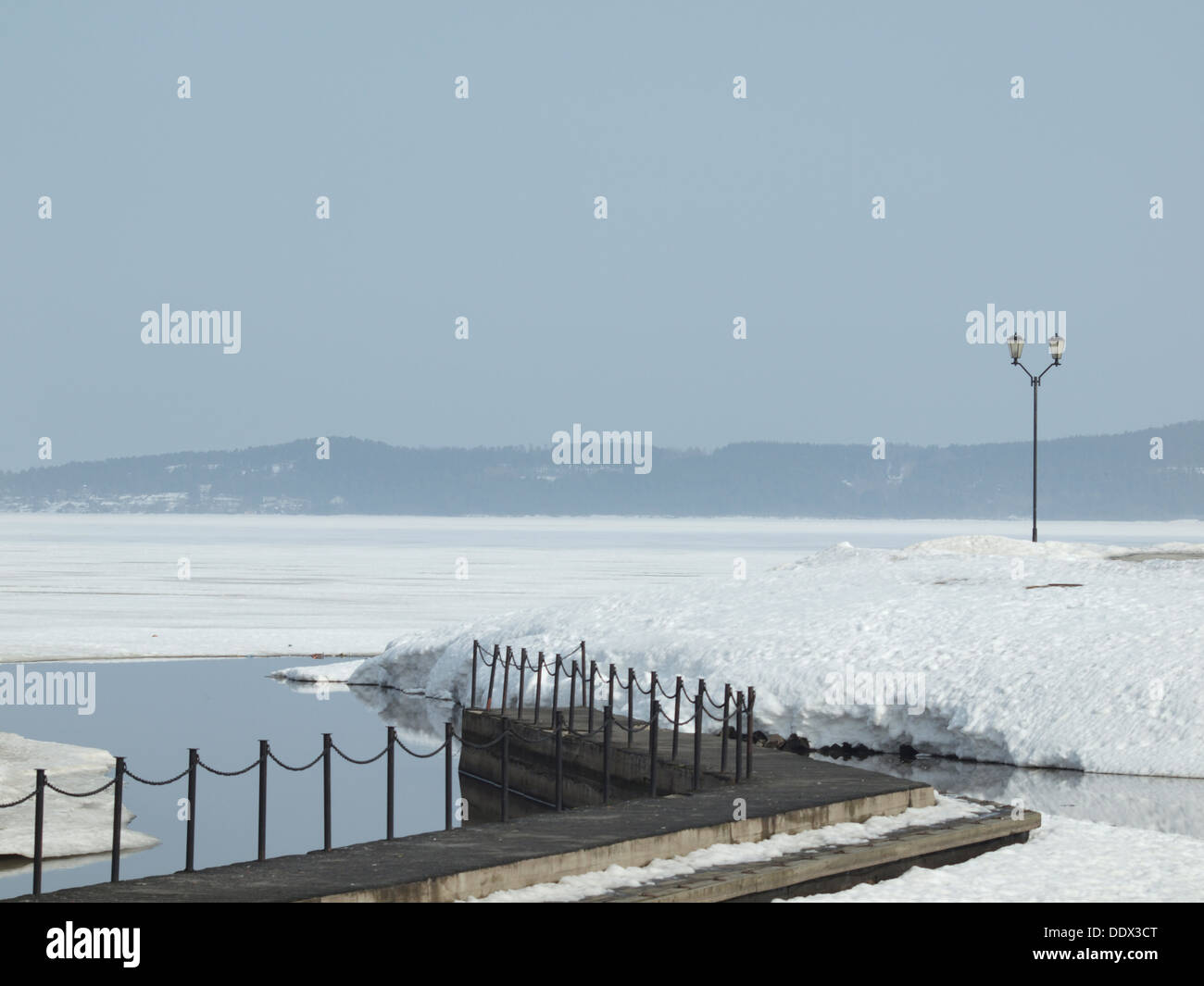 Quay of Onega lake in Petrozavodsk, Russia Stock Photo - Alamy