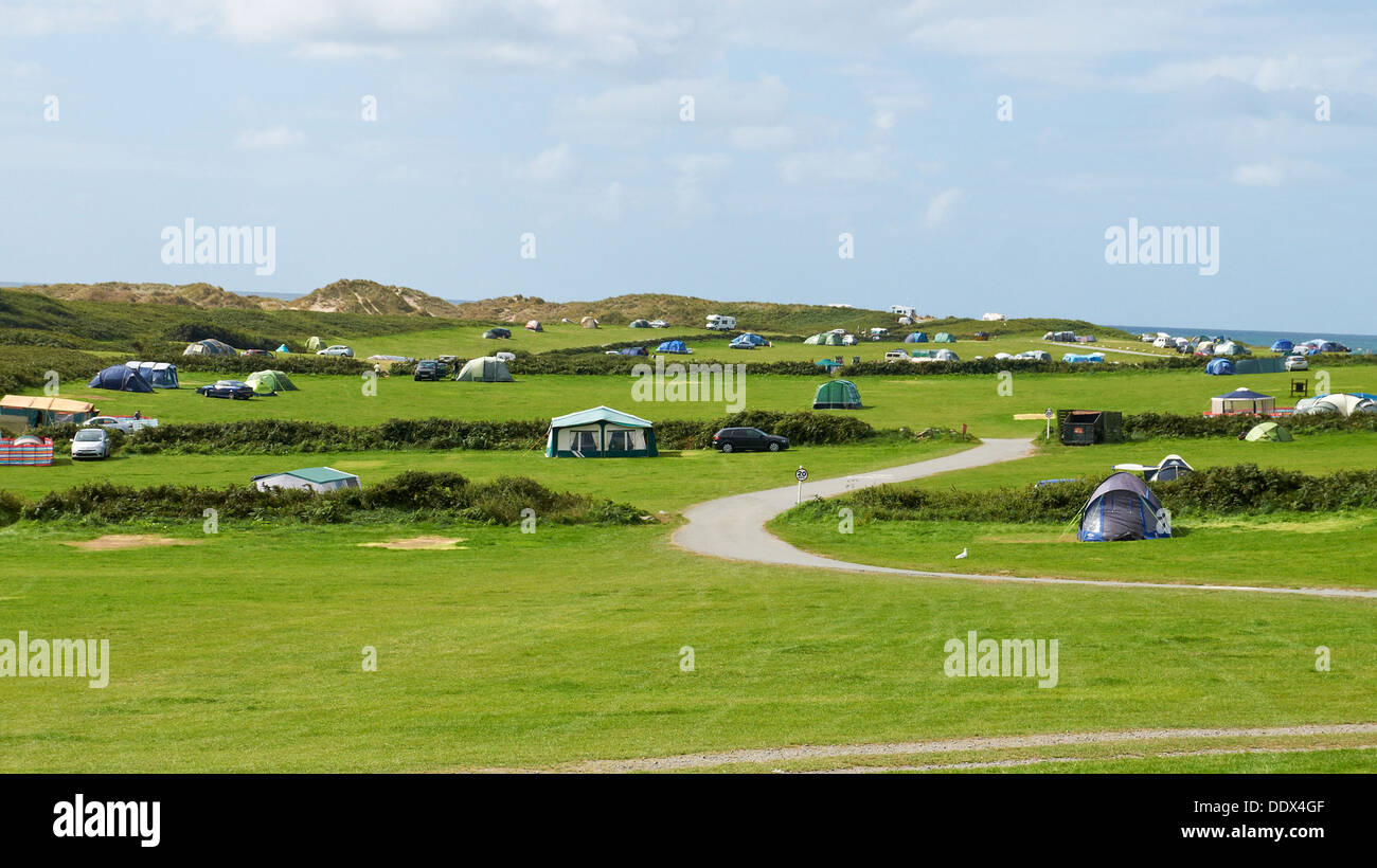 Shell Island campsite North Wales UK Stock Photo - Alamy