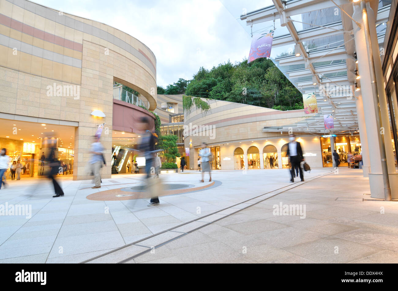 Namba Parks shopping mall in the entertainment district of Namba in ...