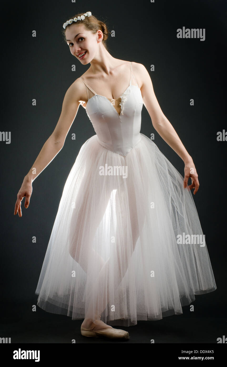 a young wonderful ballerina is dancing gracefully Stock Photo - Alamy