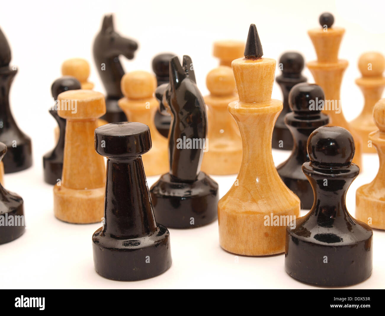 Chess on a white background Stock Photo - Alamy