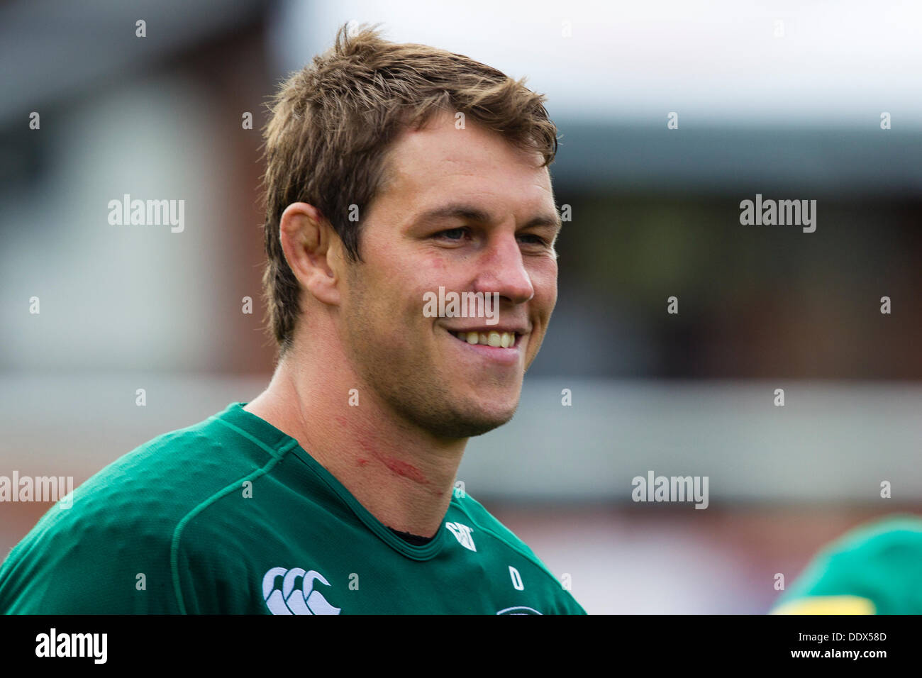 Leicester, UK. 8th Sep, 2013. Louis Deacon. Action from the Aviva ...