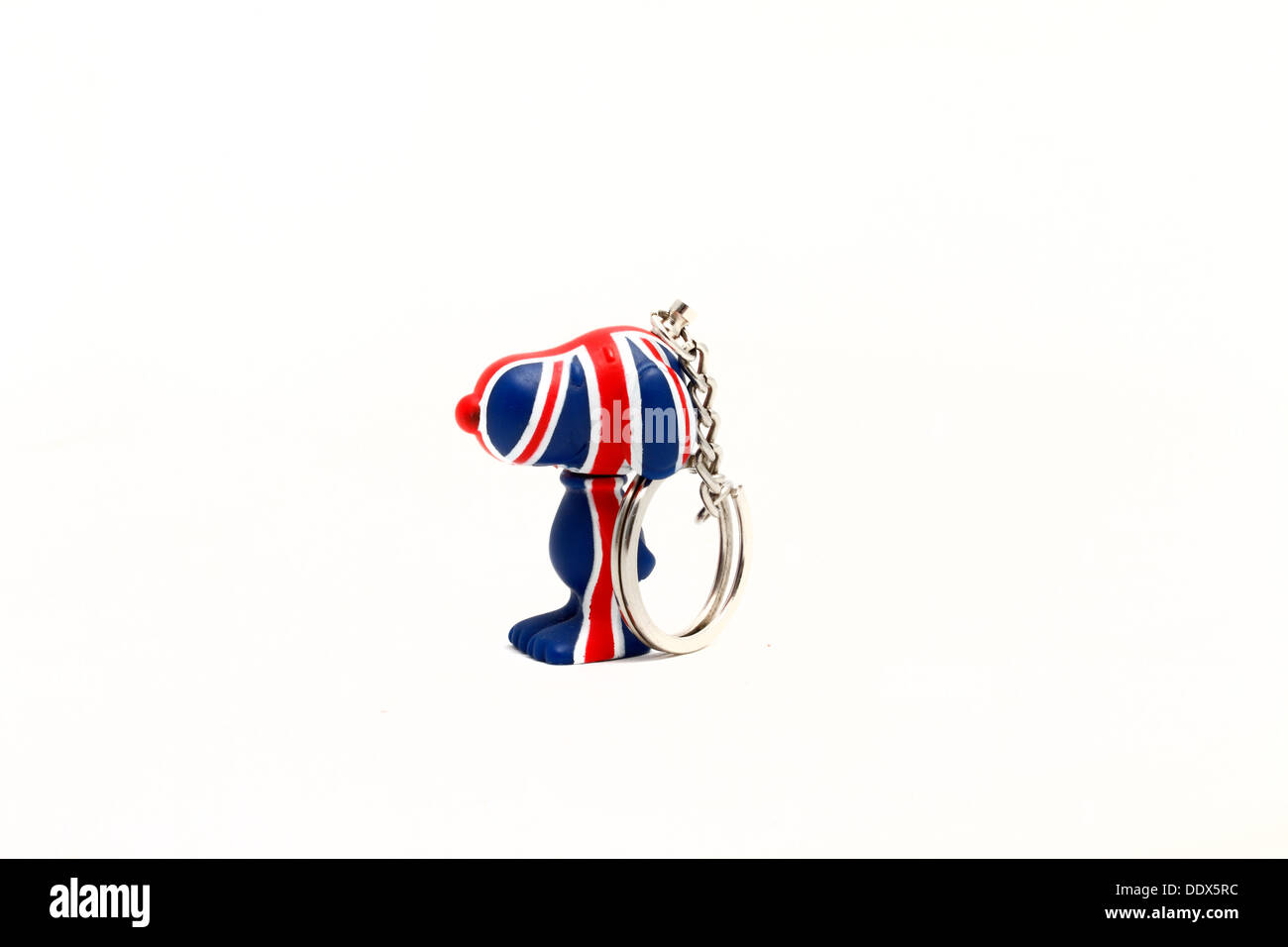 Great Britain flag Snoopy keyring Stock Photo - Alamy