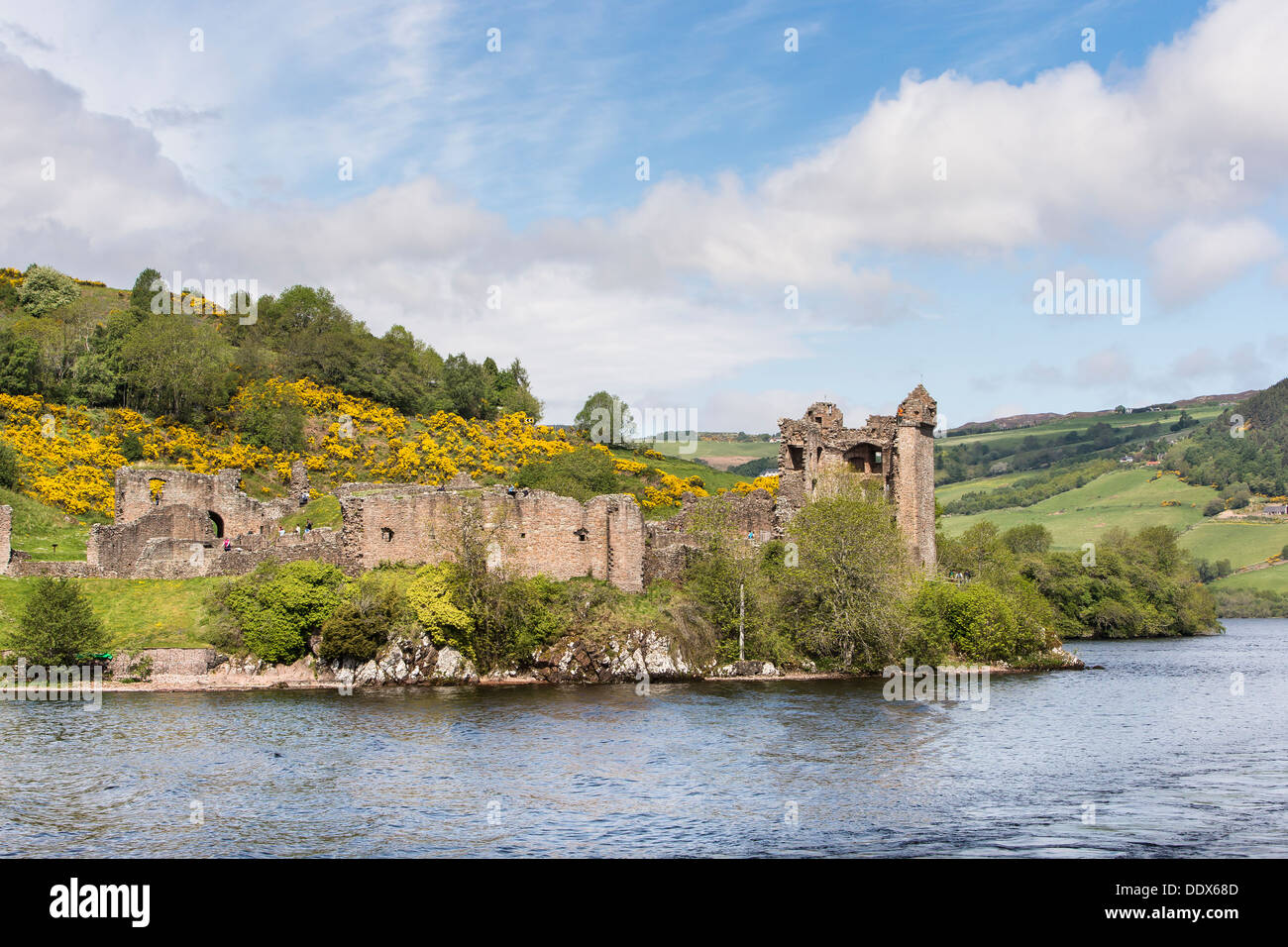 Urquhart Castle on Loch Ness in Inverness-shire ,Scotland Stock Photo ...