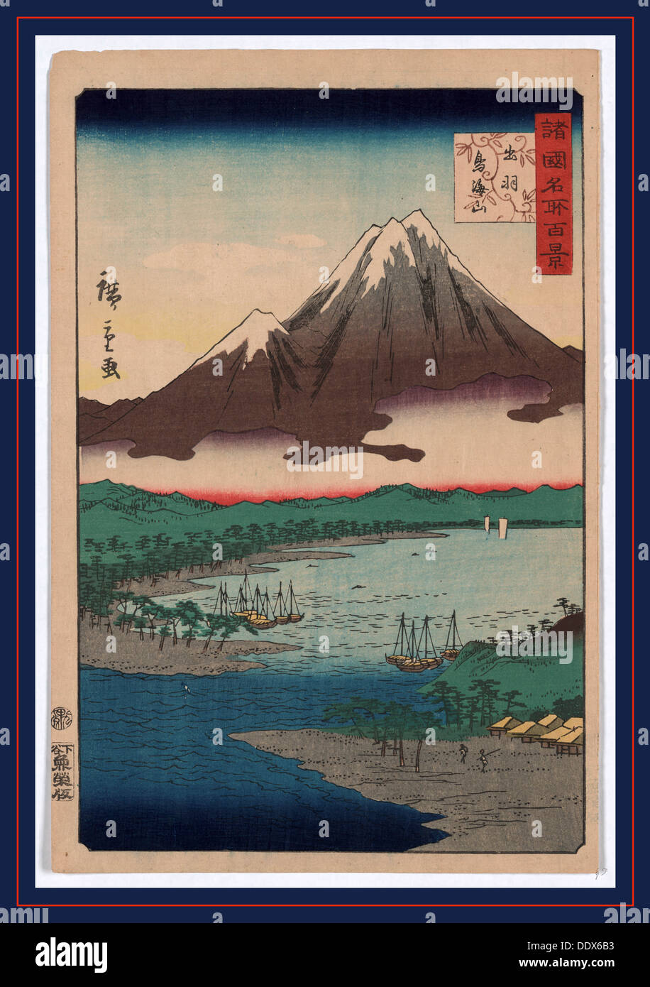 Dewa chokaisan, Mount Chokai in Dewa Province. 1860., 1 print : woodcut ...