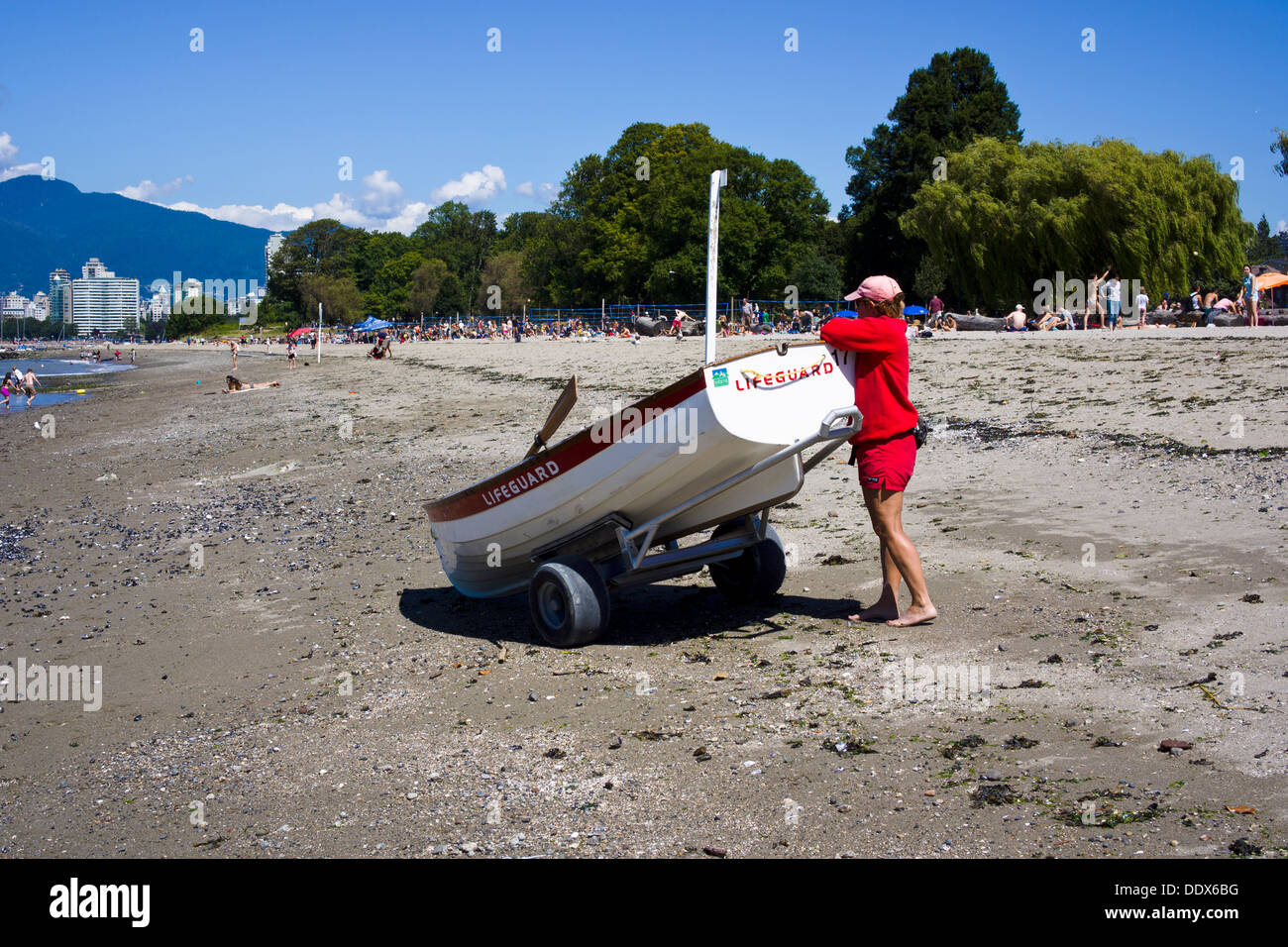 Lifeguard boat beach hi-res stock photography and images - Alamy