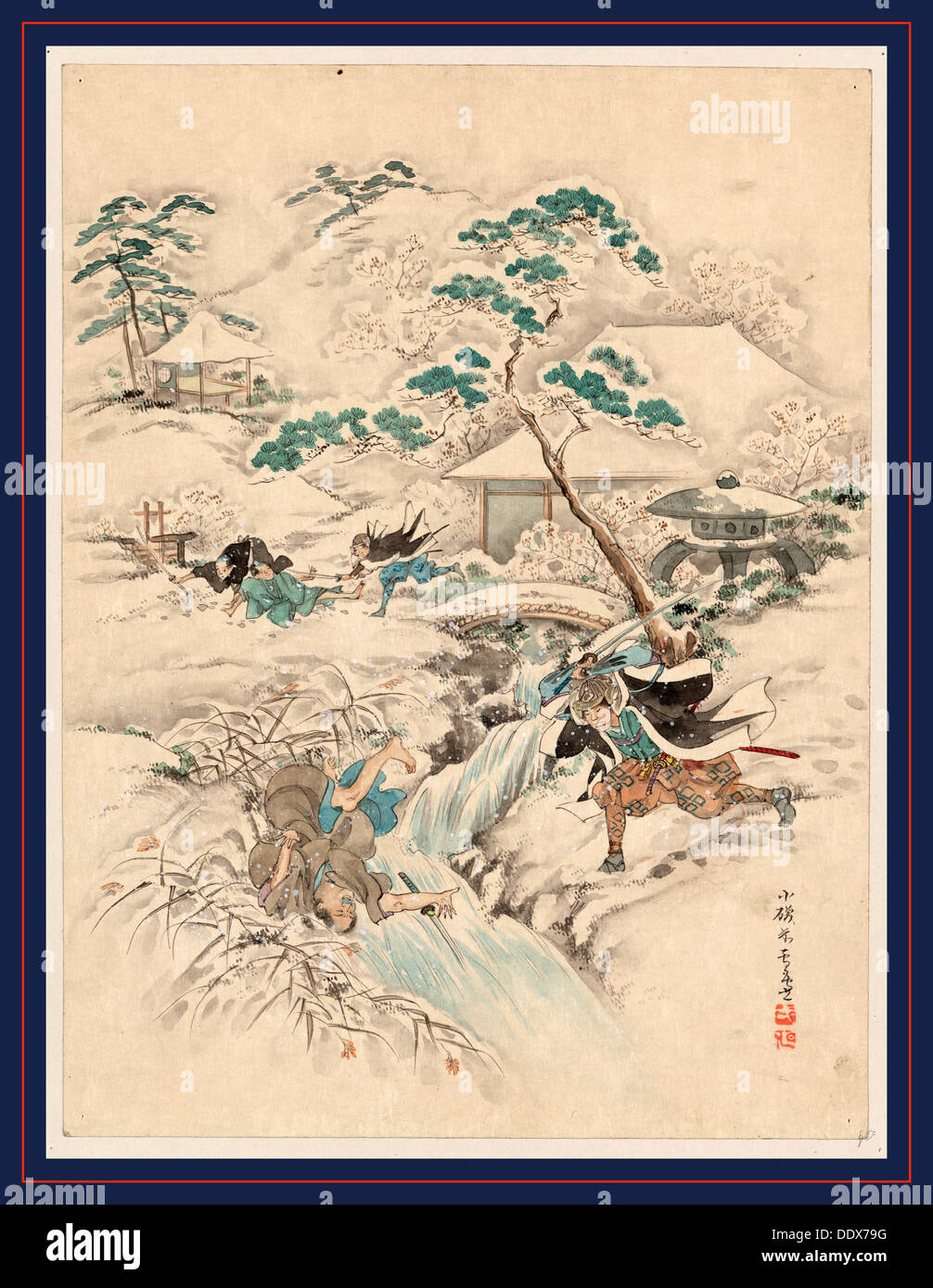 [Juichidanme - act eleven of the Chushingura - searching the grounds ...