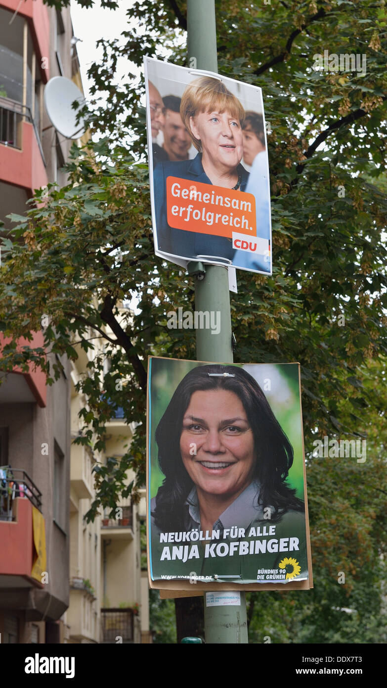 German election campaign posters in Berlin 2013 Stock Photo - Alamy