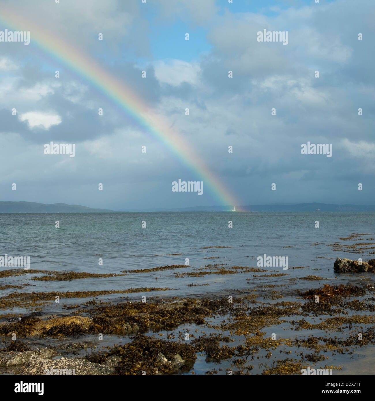 Rainbow on Mull Stock Photo - Alamy
