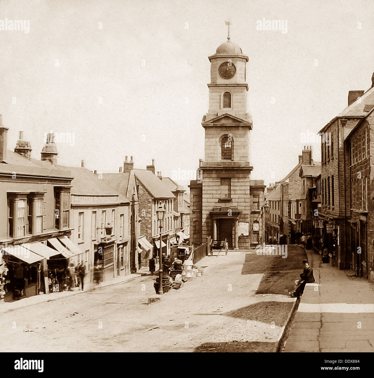 Penryn Cornwall Victorian period Stock Photo - Alamy