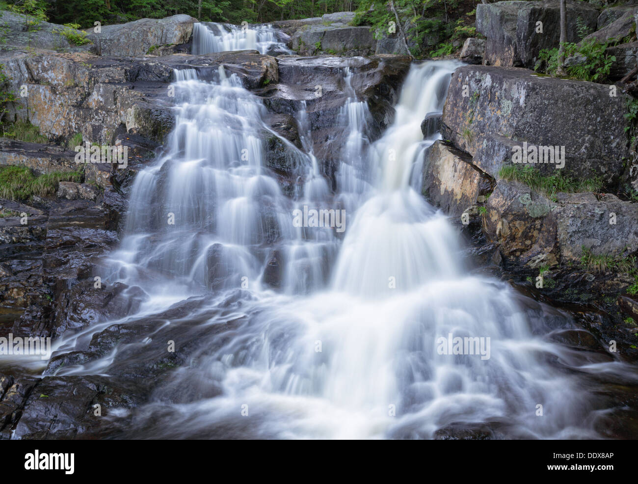 Stepped Falls on Brown Brook in Ellsworth, New Hampshire USA during the ...