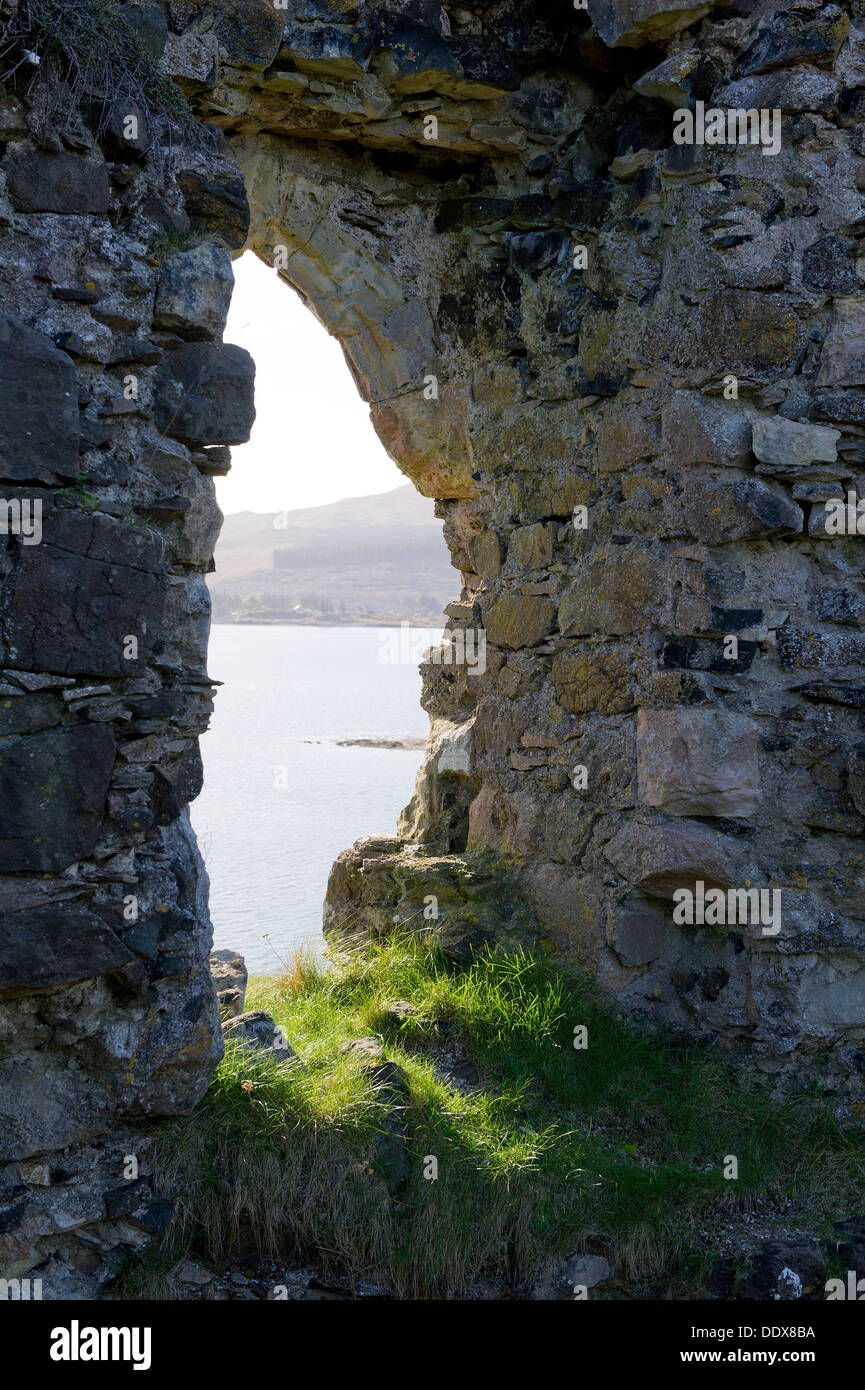 Aros Castle on the Isle of Mull Stock Photo - Alamy