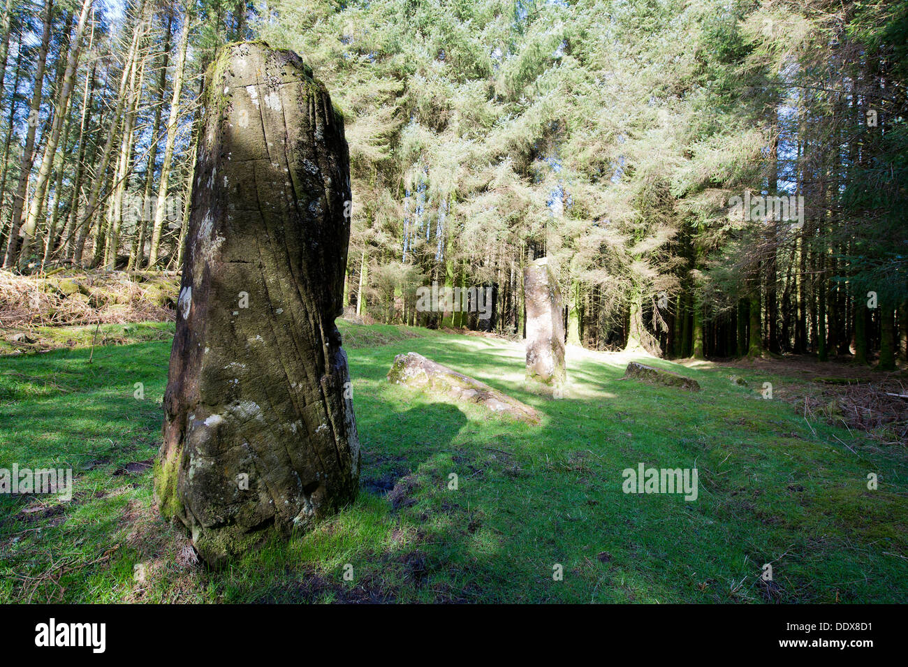 Kilmore Standing Stones Stock Photo - Alamy