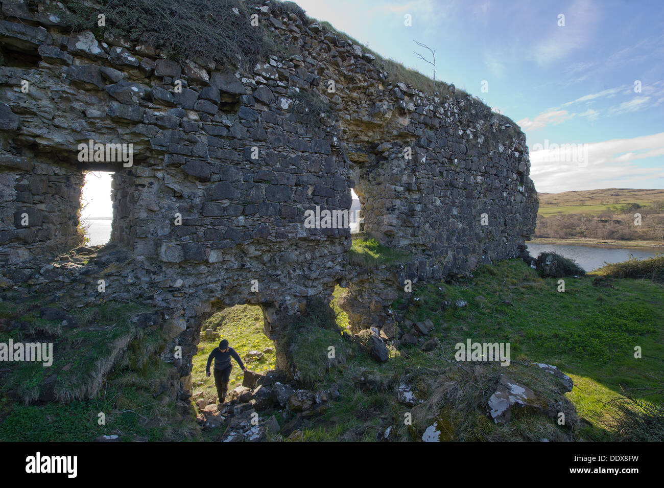 Aros Castle on the Isle of Mull Stock Photo - Alamy