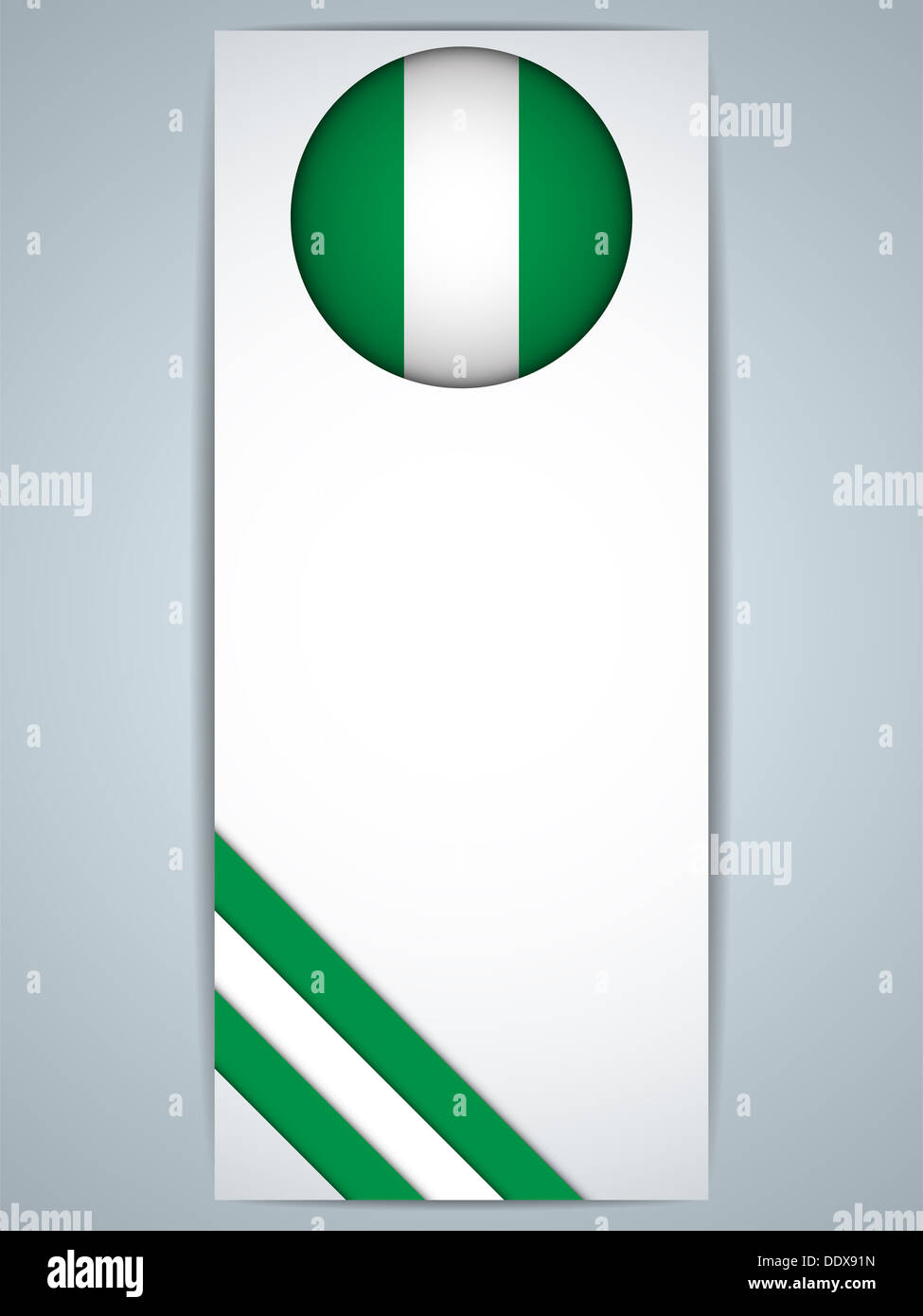 Vector - Nigeria Country Set of Banners Stock Photo - Alamy