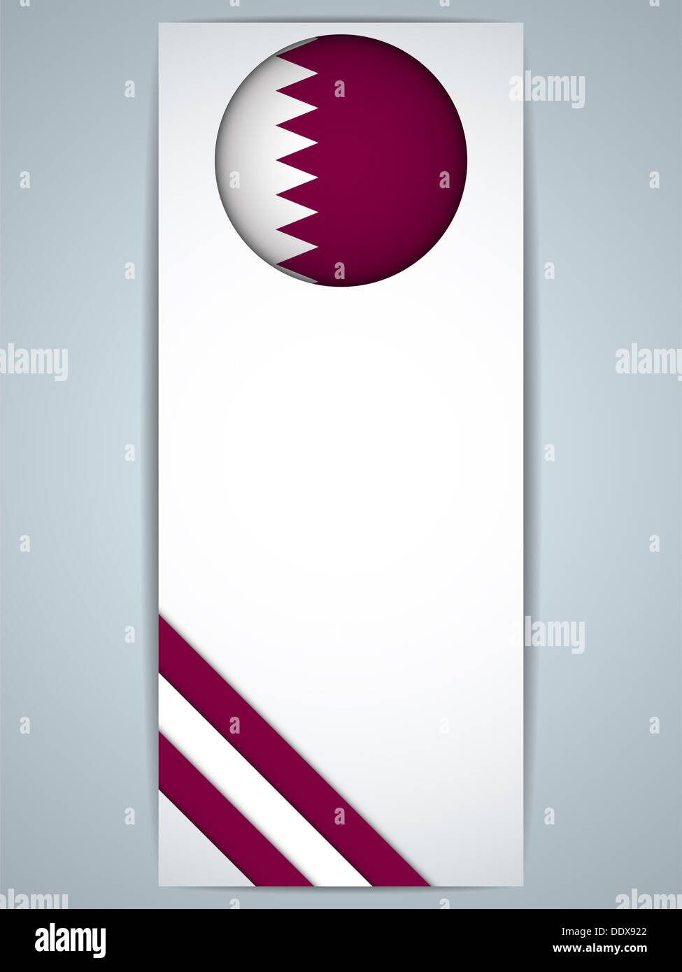 Vector - Qatar Country Set of Banners Stock Photo - Alamy