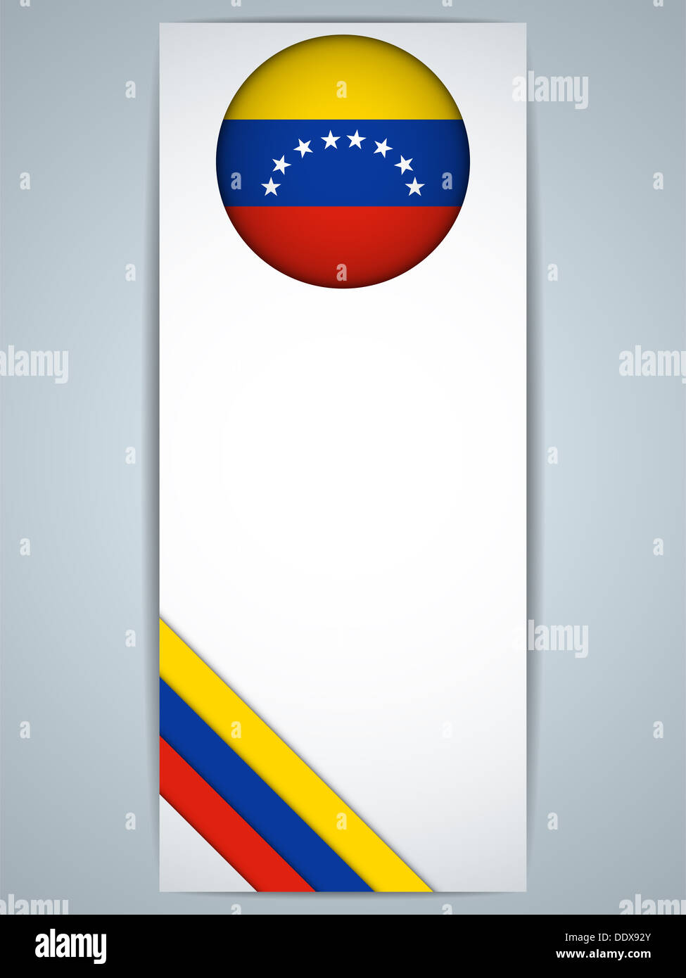 Vector - Venezuela Country Set of Banners Stock Photo - Alamy