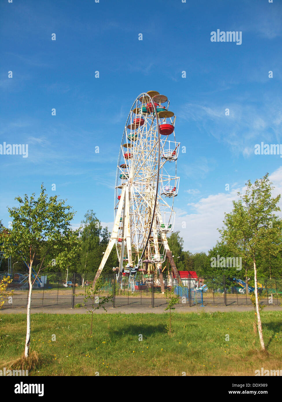 Big wheel in park Stock Photo - Alamy