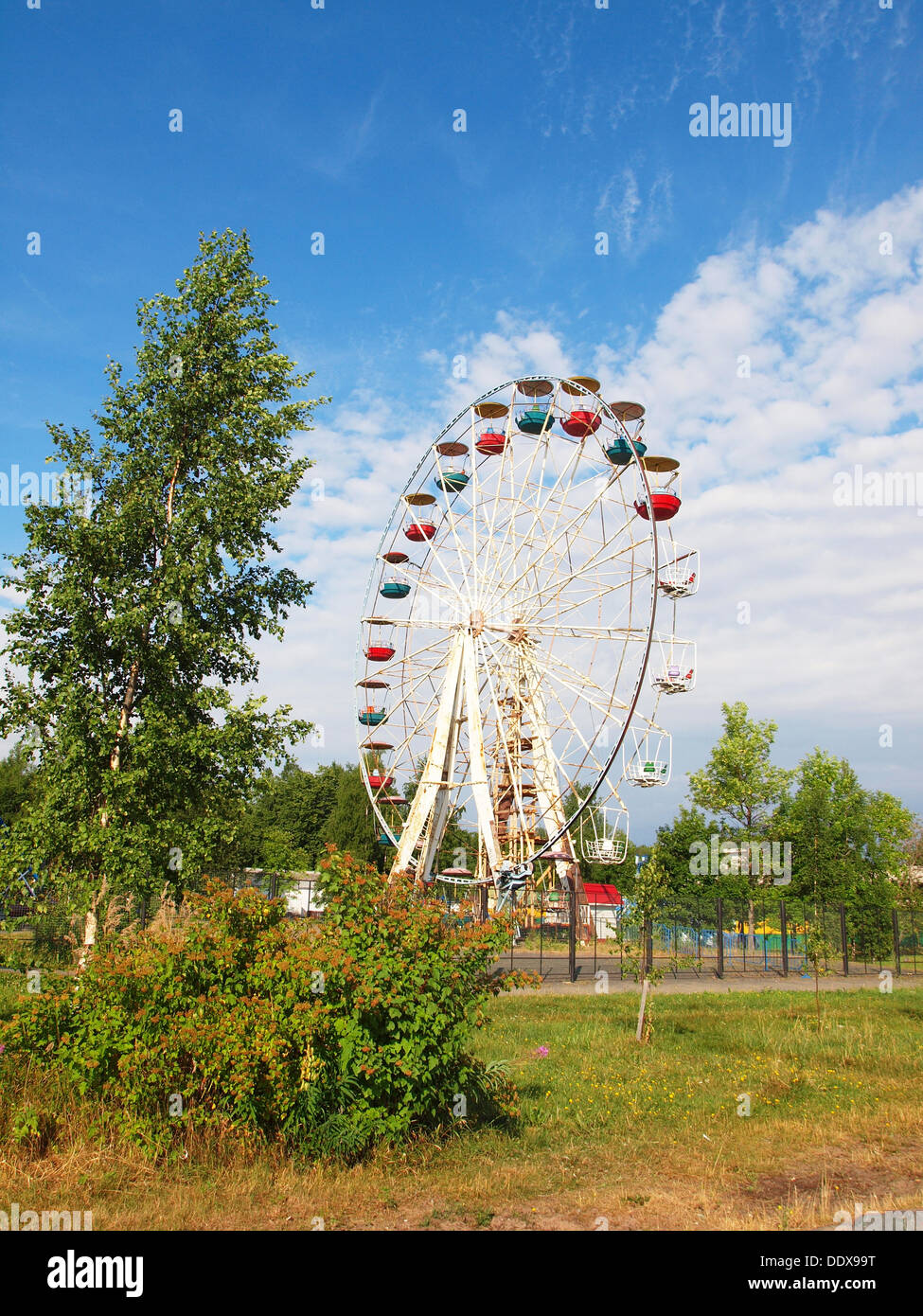 Big wheel in park Stock Photo - Alamy